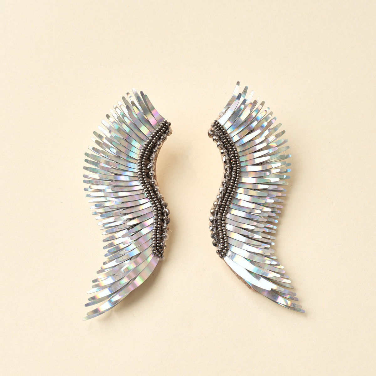 Silver wing earrings store