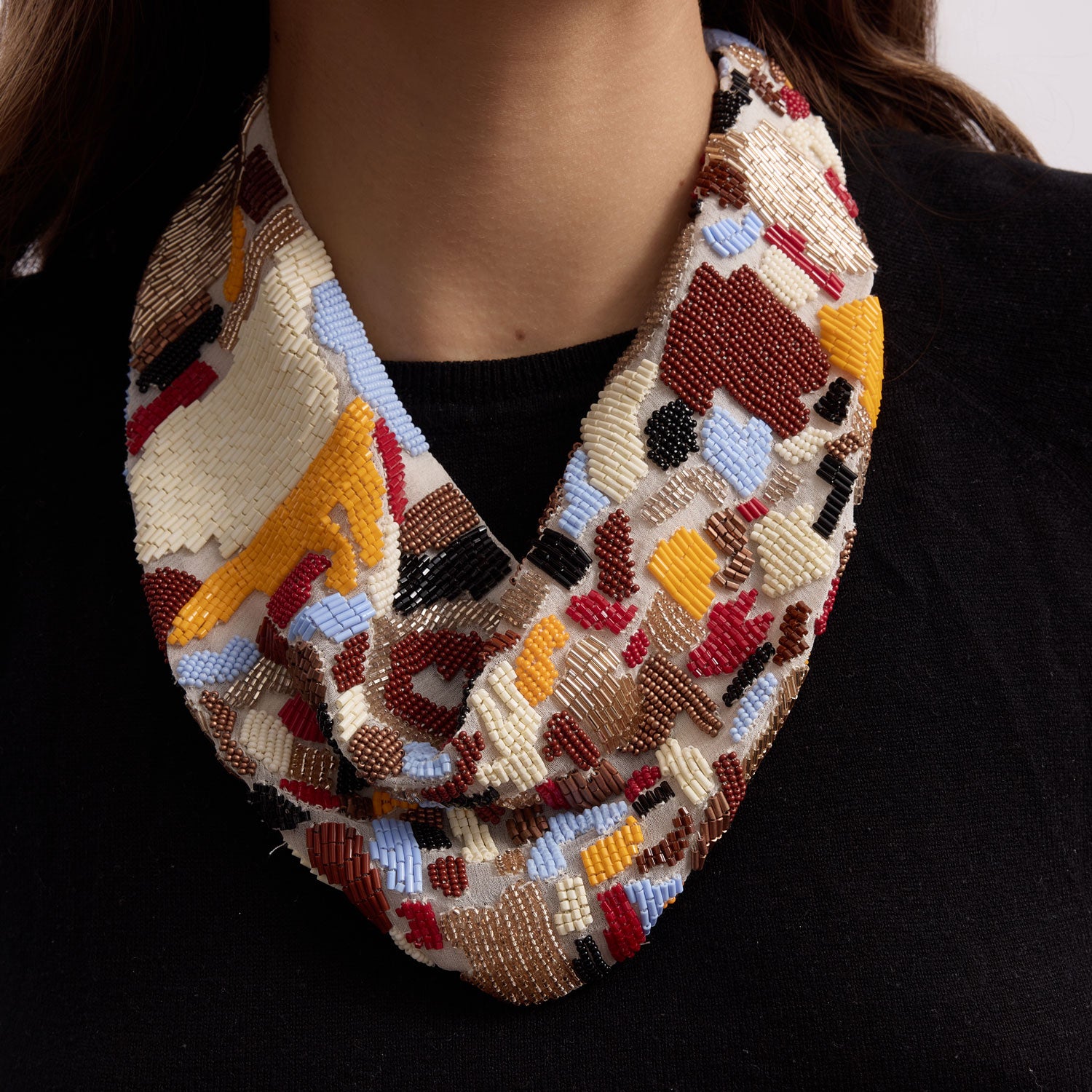 Scarf Necklaces - Beaded Scarf Necklaces & Bandanas | Mignonne Gavigan